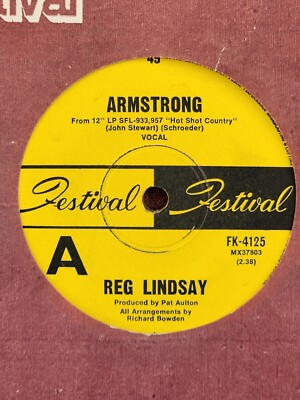 Reg Lindsay "Armstrong" 1971 FESTIVAL Oz 7" 45rpm | eBay
