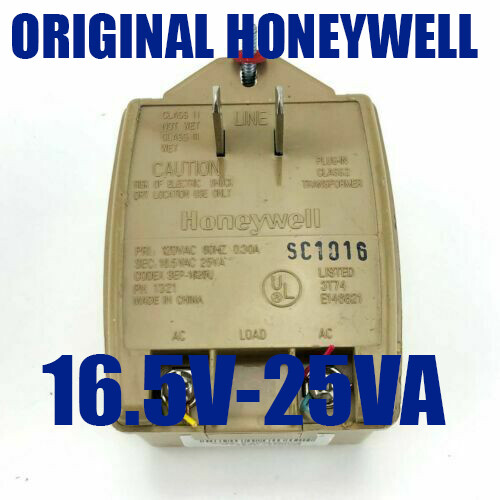 Genuine Honeywell Ademco 16.5V 25VA Transformer for Vista-20P 10PSIA ...