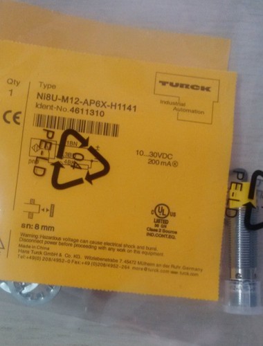 Frt Ni8U-M12-AP6X-H1141 1PC NEW Turck Inductive Proximity Sensor free ...