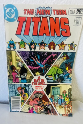 New Teen Titans #8 DC 1981 Wolfman & Perez vs Starfire Raven Kid Flash ...