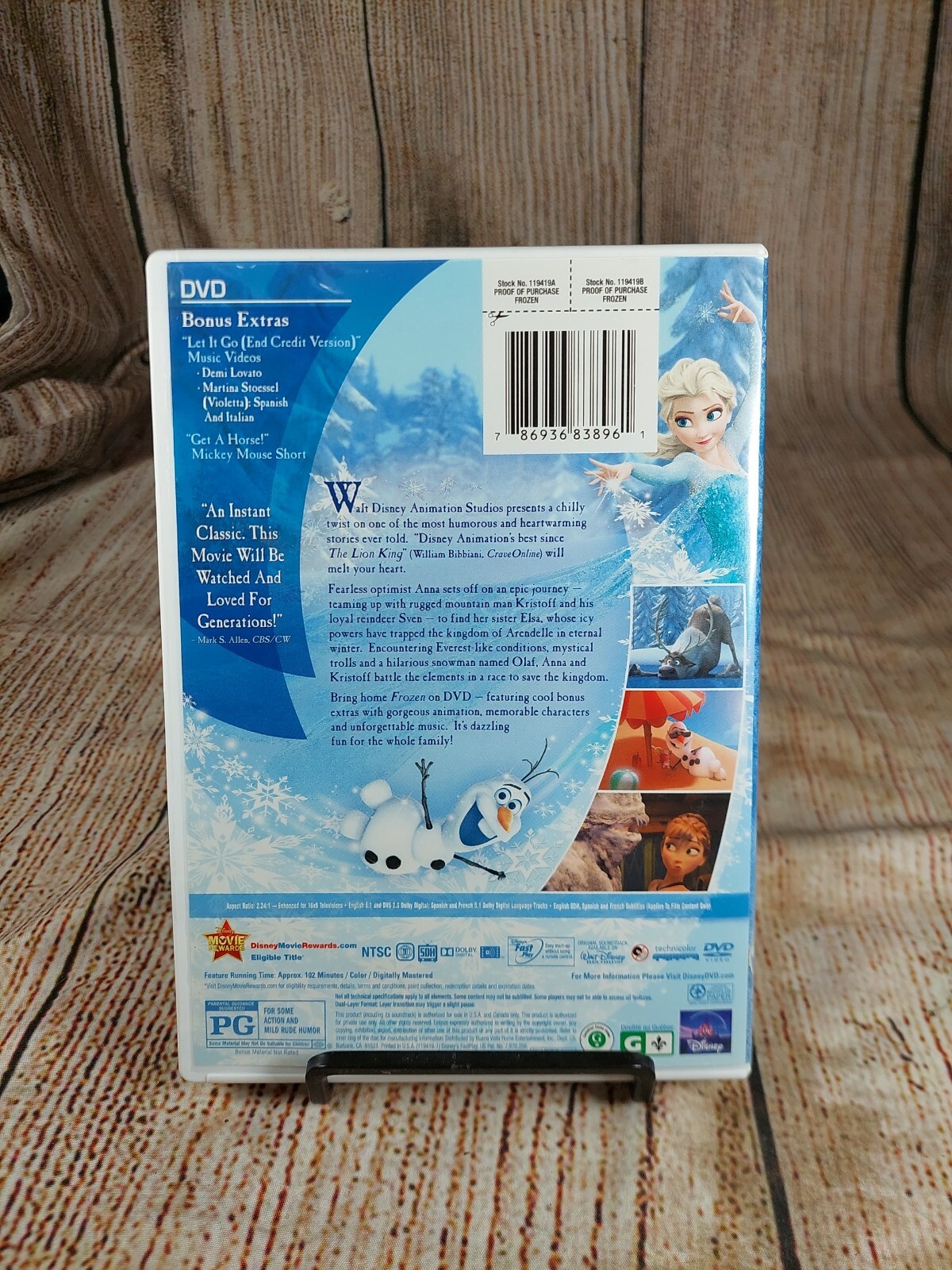 Frozen (DVD, 2013) 786936838961 | eBay