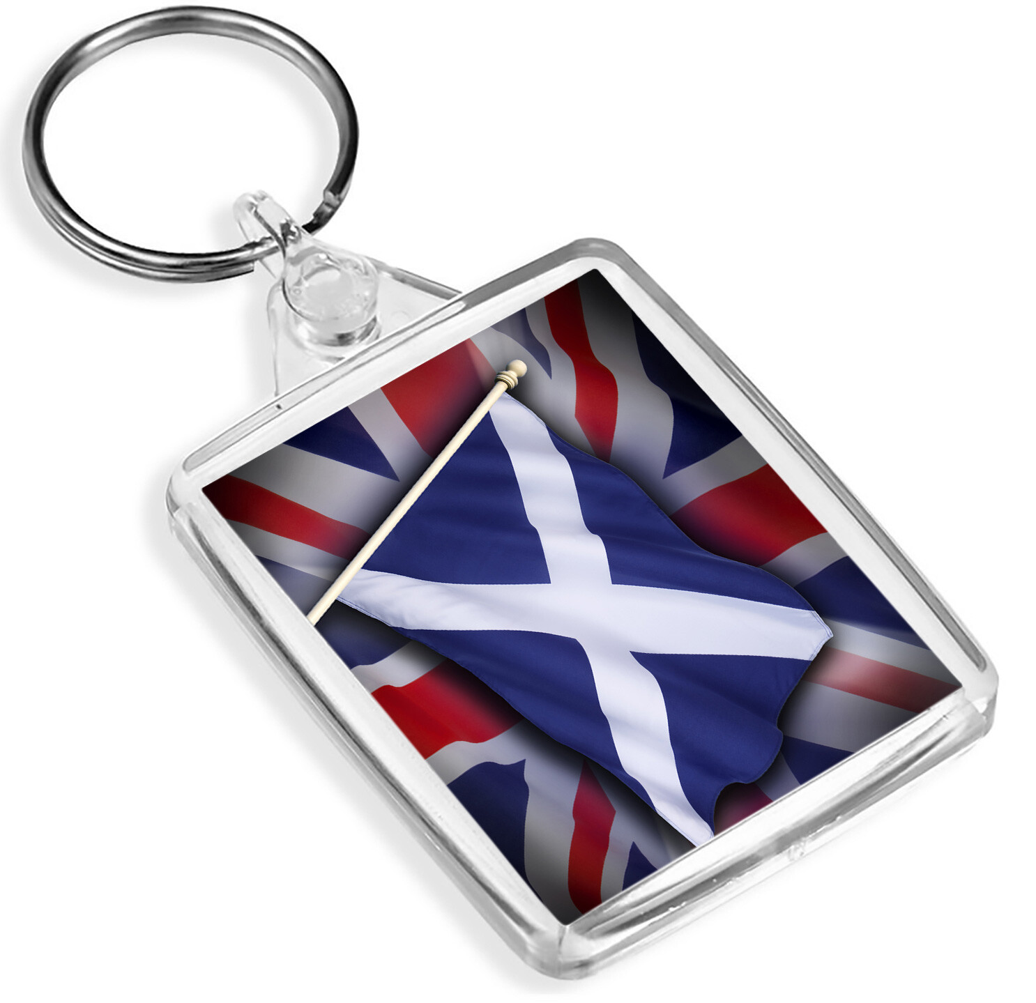 Scotland Flag Keyring -IP02- Saltire Scottish UK Scot Great Britain ...