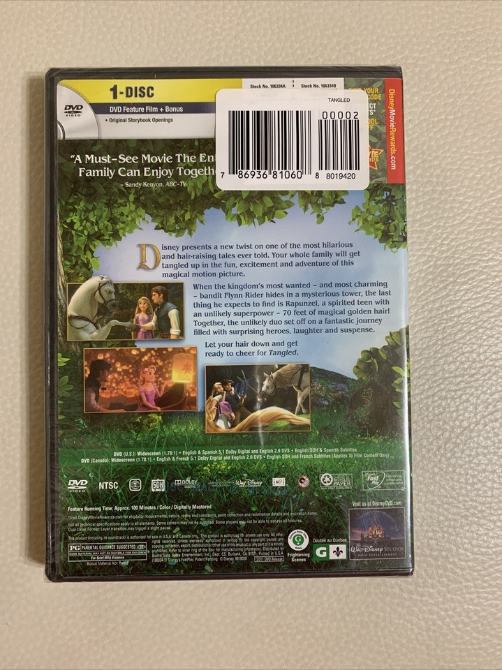 Brand New Tangled (DVD, 2010) 786936810608| eBay