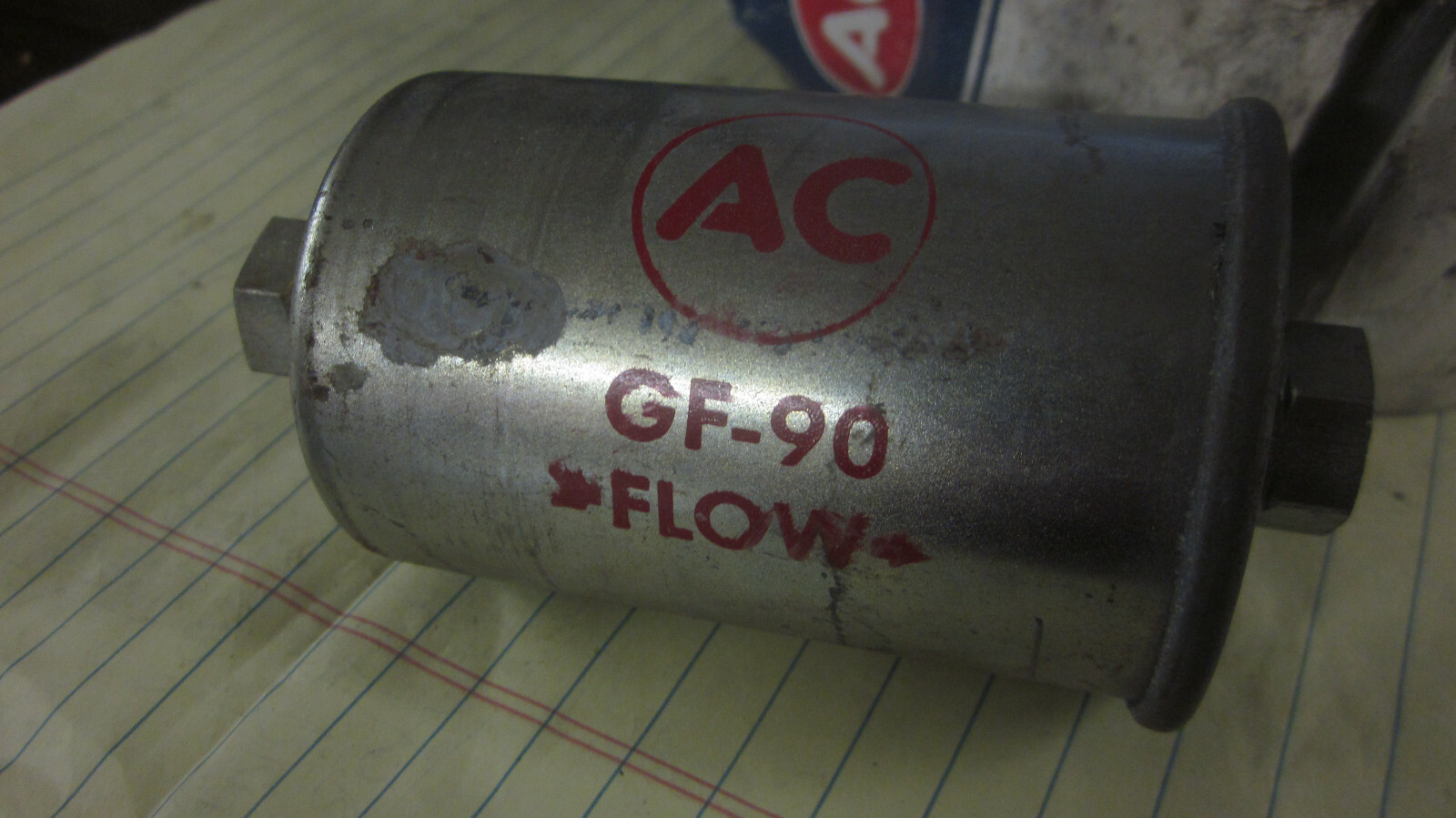 NOS 1962-1965 AC DELCO GF90 GM 90 AC FUEL FILTER CORVETTE #5650677 62 ...