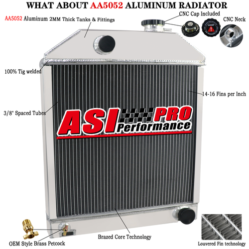 Tractor Radiator fit Ford / New Holland 2000,2600,3000,3500 3600 4000 ...