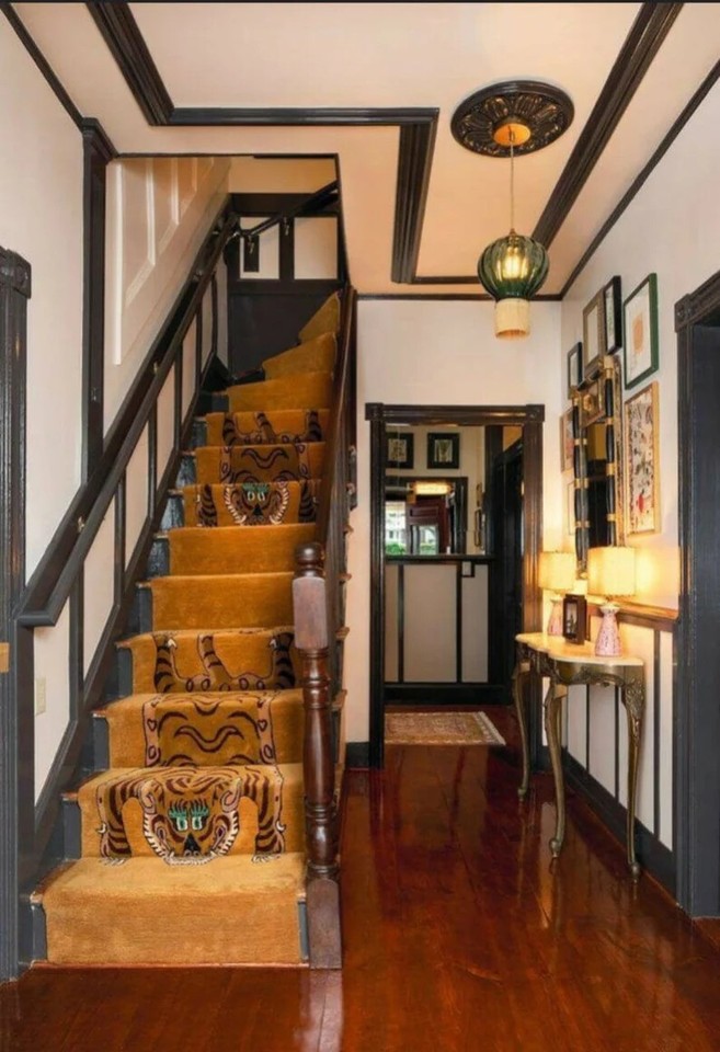 Stairway Runner Rug Tiger Print Design Hand Tufted Woolen Carpet Home ...