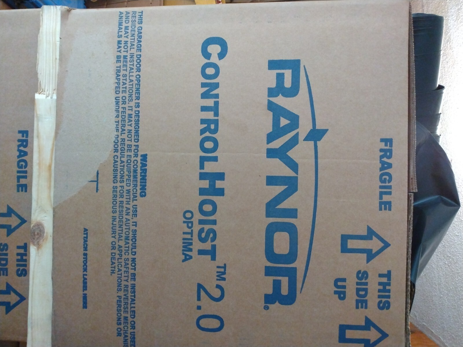 RAYNOR CONTROL HOIST 2.0 STANDARD CSH243SS OVERHEAD DOOR OPENER NEW IN ...