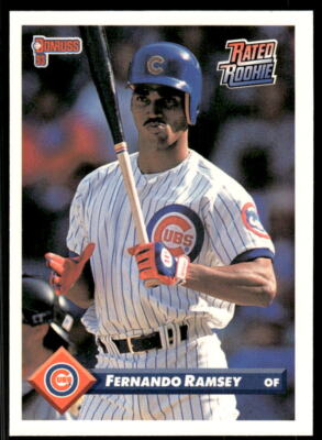 1993 Donruss Rated Rookies 539 Fernando Ramsey Chicago Cubs Baseball ...