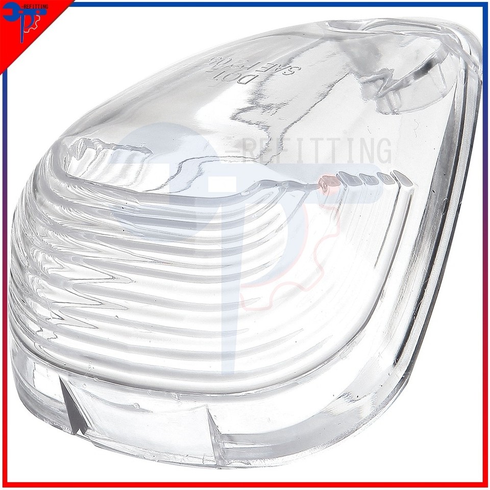 5x Cab Roof Marker Light Cover Clear+Bule LED Bulb+ Wiring Kit For ...