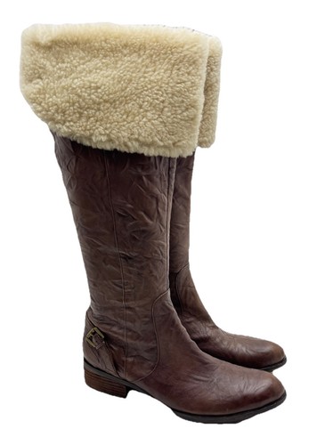 Sam Edelman Kara Black Leather Over the Knee Winter Riding Boots Womens ...