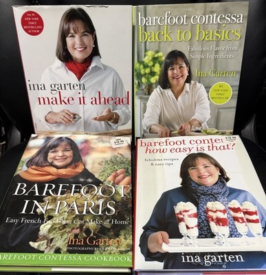 Lot of 4 : Ina Garten Barefoot Contessa Cookbooks (Hardcover) | eBay