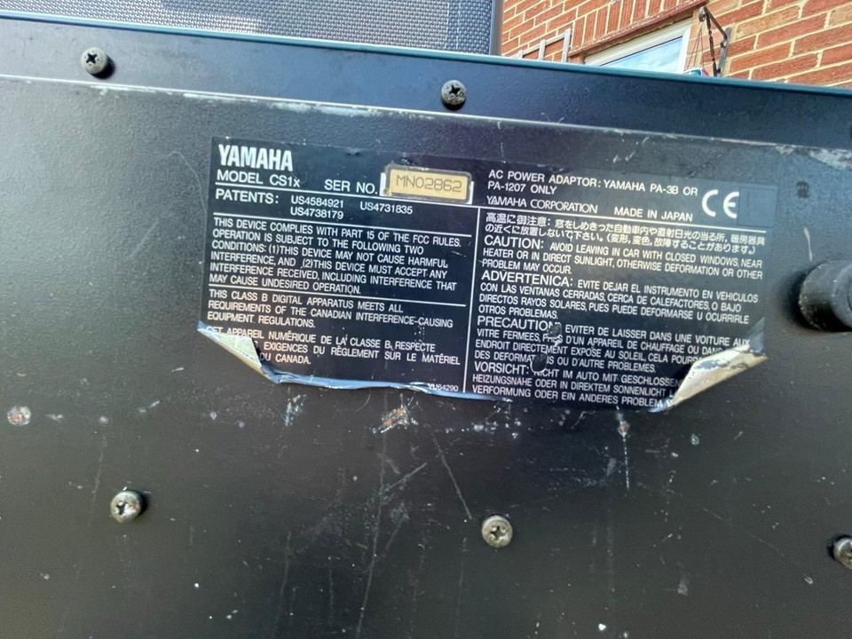 Yamaha CS1X Virtual Analog Synthesizer 1990s Keyboard Vintage With ...