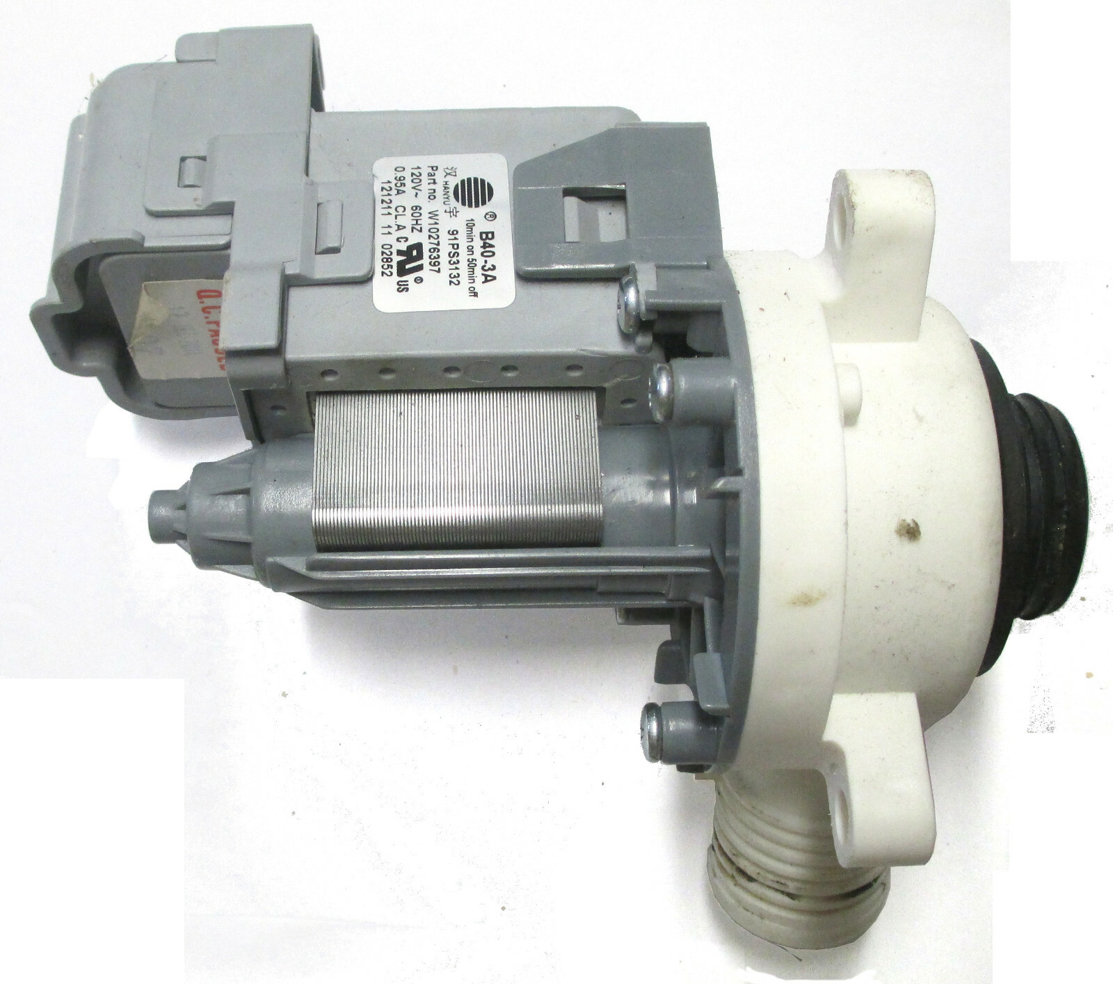 W10276397 B40-3A | WHIRLPOOL WASHER DRAIN PUMP OEM ***FREE 1 YEAR ...