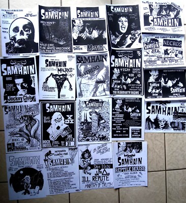 SAMHAIN 20 flyer set, repro 8.5x11, MISFITS, DANZIG, Punk Flyers | eBay