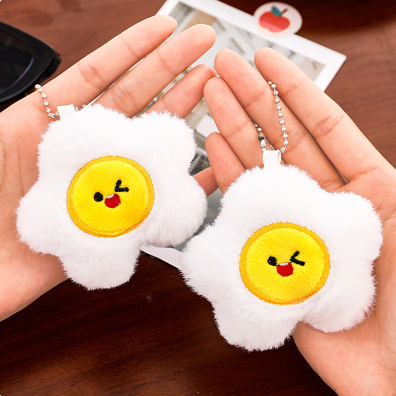 Cute Plush Sun Flower Keychain Doll Toy Key Ring For Women Girls ...