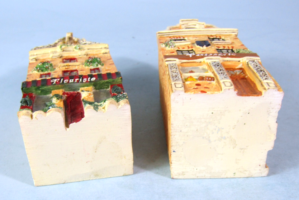 DOMINIQUE GAULT J. CARLTON TWO FRENCH MINIATURE BUILDINGS FLEURISTE ...