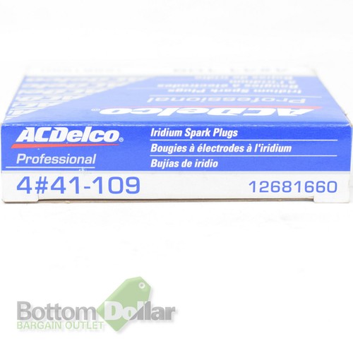 ACDelco 41-109 12681660 Bujías de iridio profesionales (cuatro bujías ...