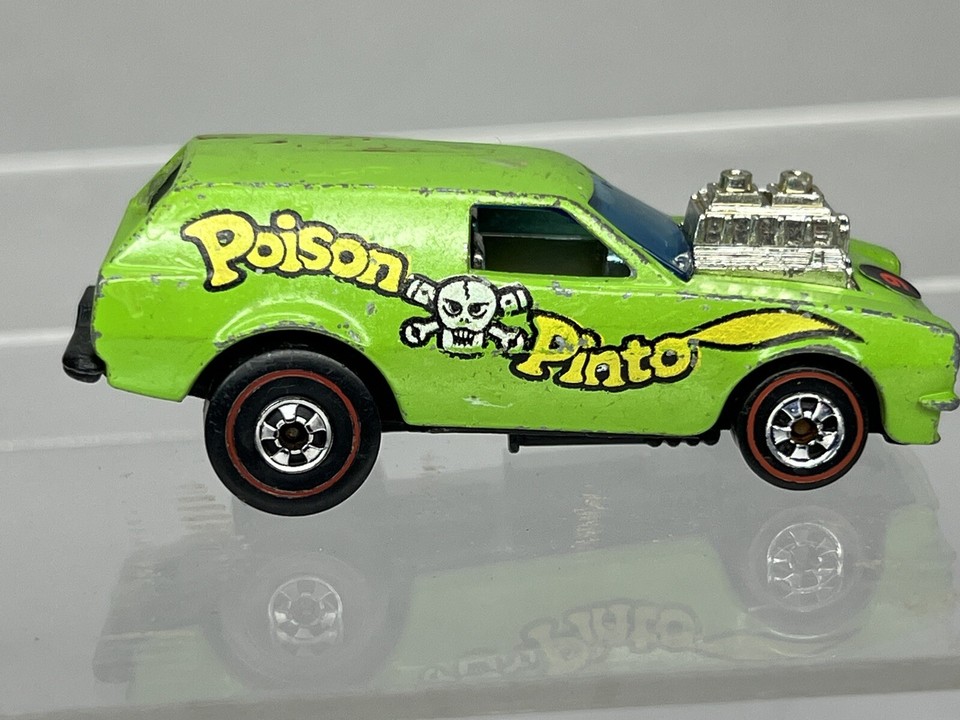 Hot Wheels Redline 1975 Poison Pinto Lime Green Ford Van Vintage ...