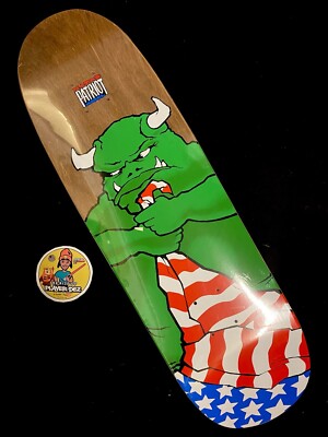 RARE 101 Natas Kaupas Patriot GREEN Skateboard Deck Screened world ...
