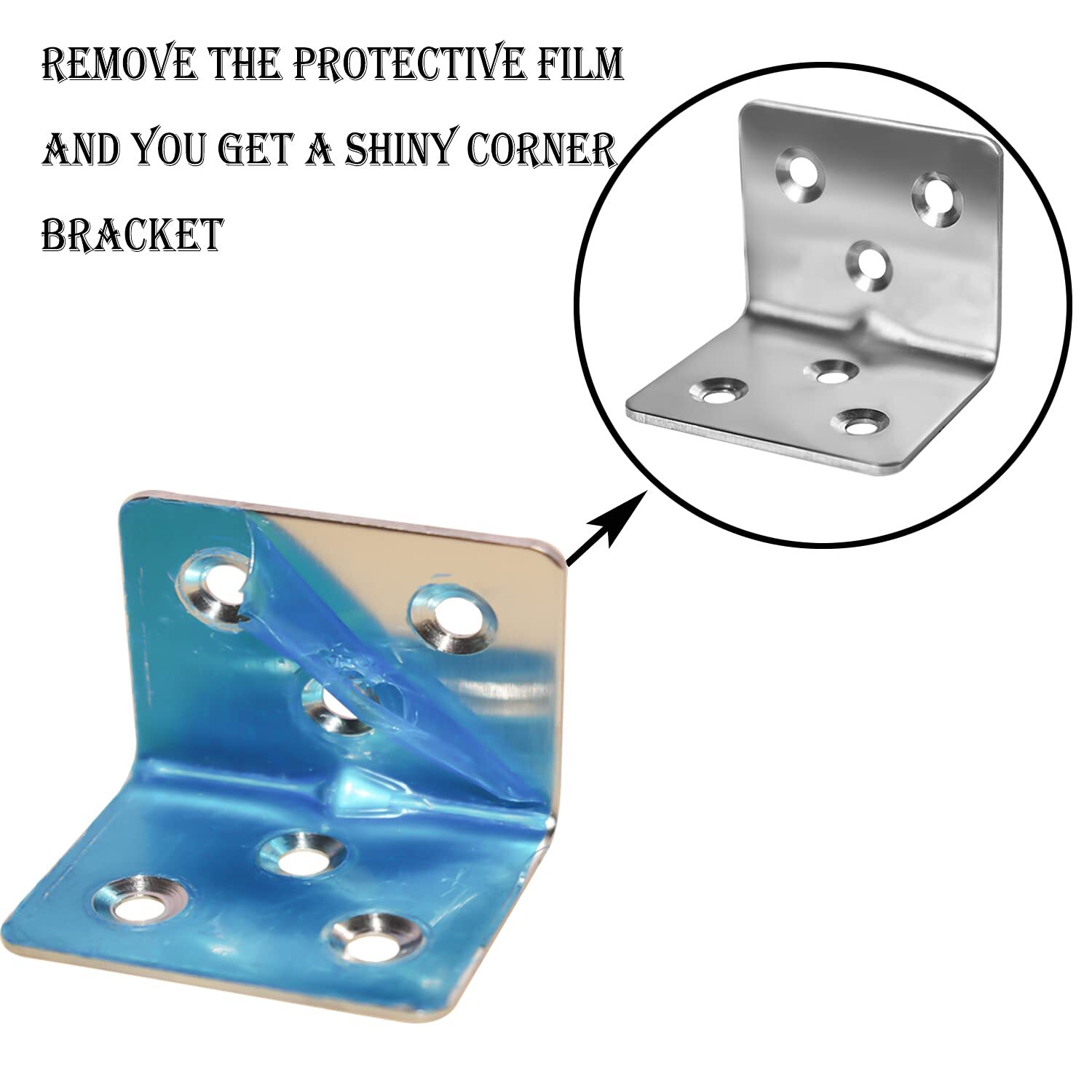 80Pcs Stainless Steel Angle Brackets1.2” x 1.2” x 1.5” Wide Small Corner Brac... | eBay