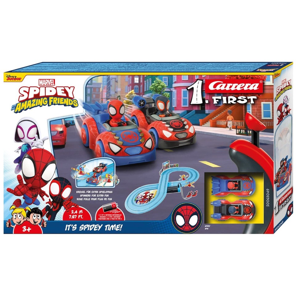 Carrera Spidy Amazing Friends kids Slot Racing System On The Track Race ...