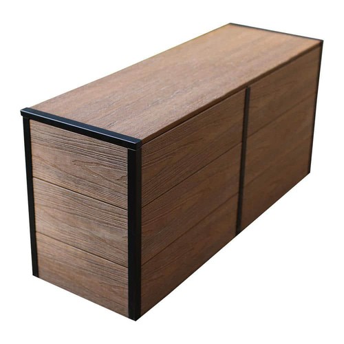 NewTechWood Deck Box 12" x 36" x 17.25" Plastic Water Resistant ...