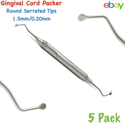 5 Dental Cord Packer 0.20mm/Ǿ1.5mm Gingival Retraction Periodontal | eBay
