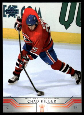 2001-02 Upper Deck #325 Chad Kilger Montreal Canadiens Hockey Card | eBay