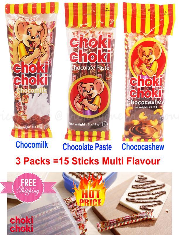 Chocolate Instant Choco Milk Paste Cashew Multi Packs of Choki Choki ...