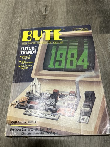 Vintage BYTE Magazine January 1984, Volume 9 Number 1 : Future Trends ...