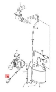 Genuine Exhaust Gas Temperature Sensor VW Amarok 2HA 2HB S1B ...