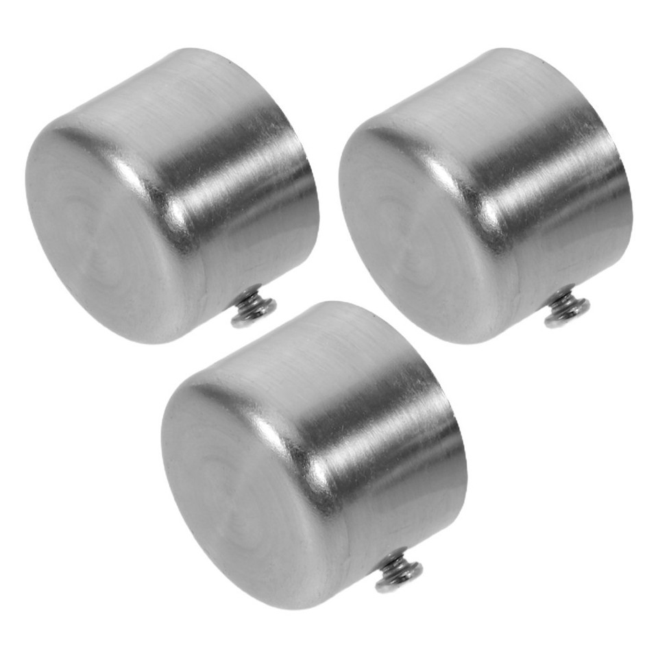 3pcs Curtain Rod Finials: Alloy Curtain Pole End Caps - Drapery Rod End ...
