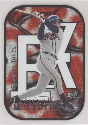 2000 EX E-Xceptional Red /1999 Chipper Jones #9XC HOF | eBay