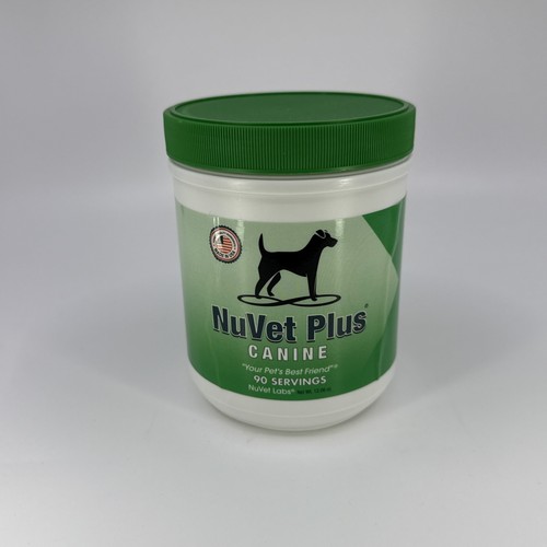 NUVET LABS ~NuVet Plus Canine Natural Supplement POWDER~ 90 Servings ...