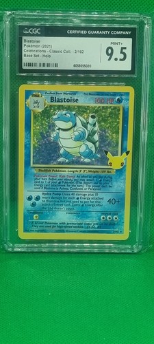 CGC 9.5 2021 Pokemon Celebrations Classic Blastoise Holo #2/102 (MINT ...