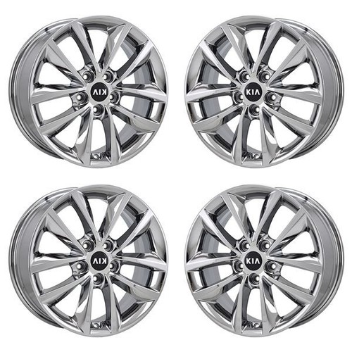 17" KIA SORENTO PVD BRIGHT CHROME WHEELS-C RIMS FACTORY OEM 74735 ...