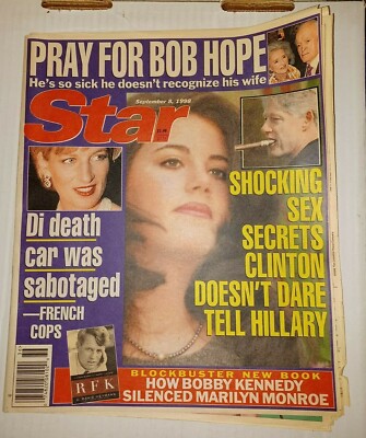 Star tabloid Sept 8, 1998 Persis Khambatta Bob Hope Elvis Presley ...