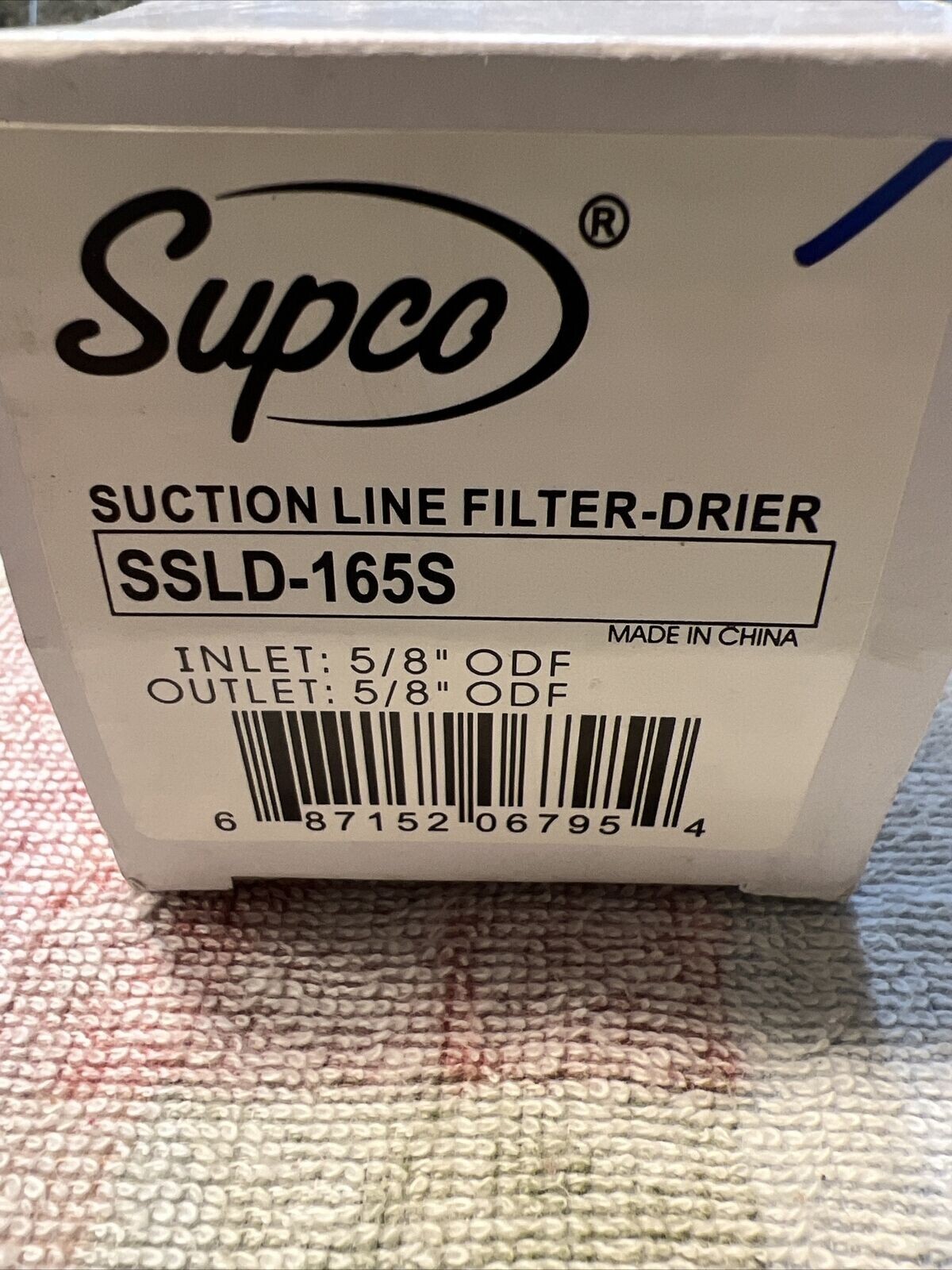 1 Supco Suction Line Filter Drier SSLD-165S 5/8" HVAC Sweat on Solder ...