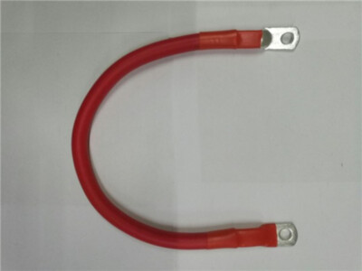 0 Gauge Tinned Battery Power Lead - Red - 450mm/ Heaviest Pre-Made ...