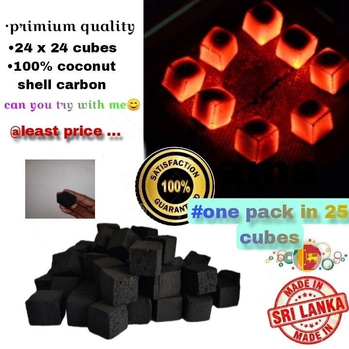 Premium Coconut Charcoal Cubes High-Quality carbon cubes best pure item ...