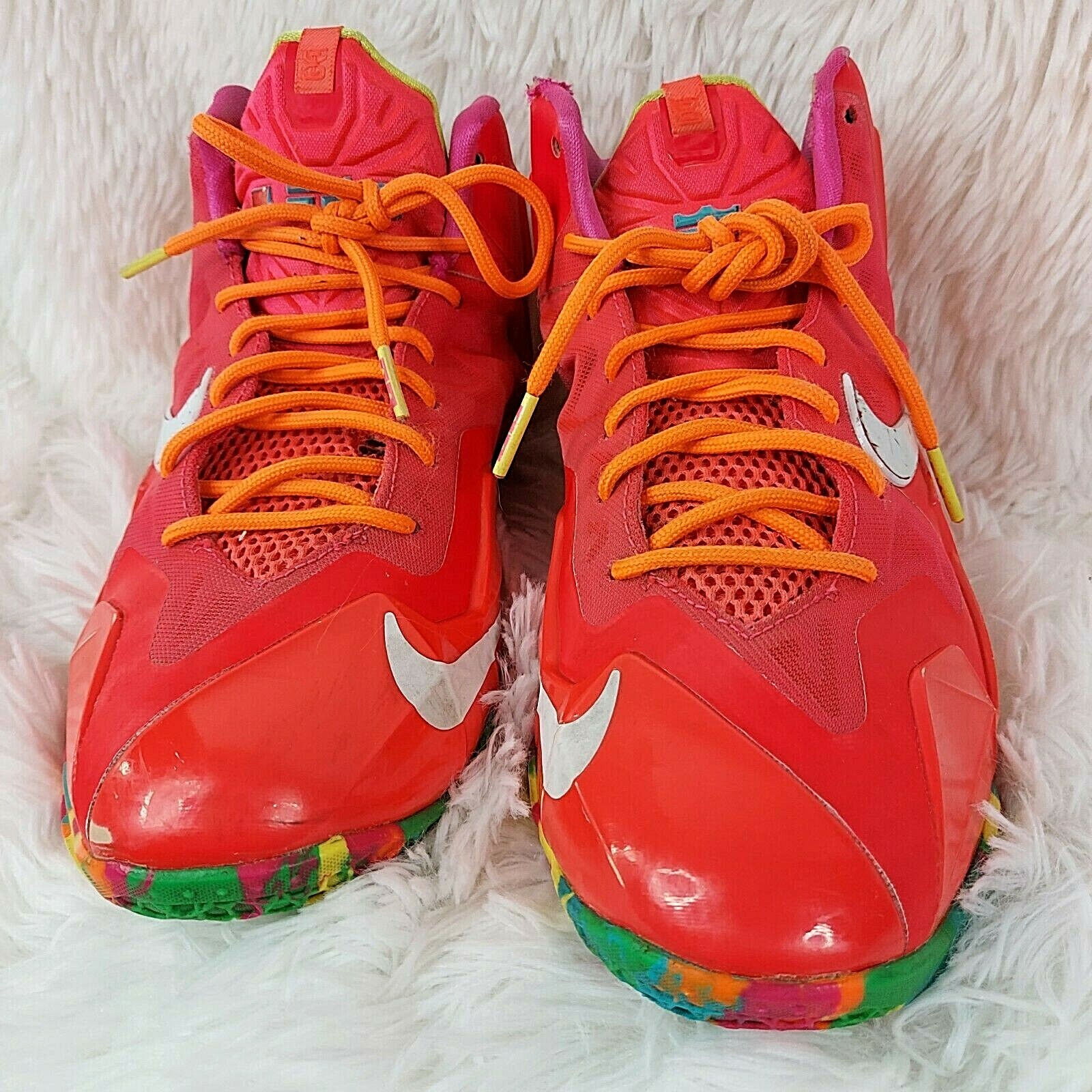 Size 7 (GS) - Nike LeBron 11 Mid Fruity Pebbles for sale online | eBay