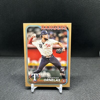 JONATHAN ORNELAS 2024 Topps Series 2 Gold Parallel RC Texas Rangers ...