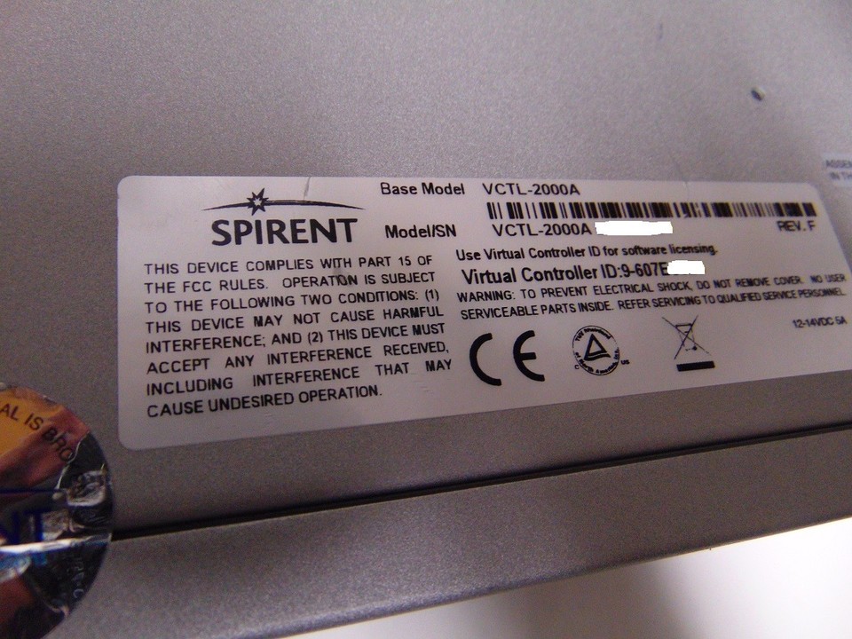 Spirent testcenter virtual controller VCTL-2000A | eBay
