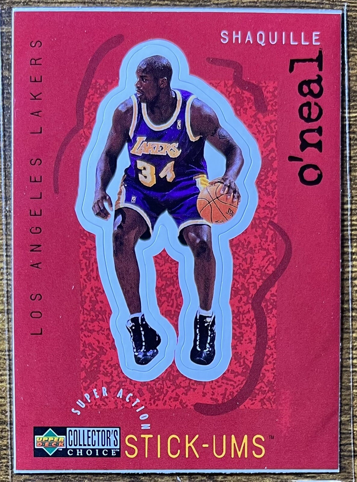 1997 UPPER DECK COLLECTORS CHOICE STICK-UMS SHAQUILLE O'NEAL L.A ...