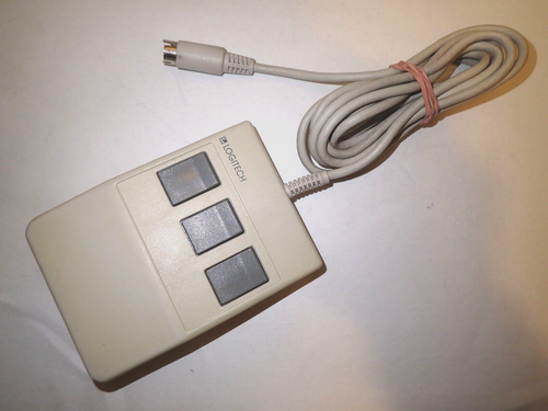 Original Vintage Logitech 3-Button Mouse Round Serial Port C7-3F USA | eBay