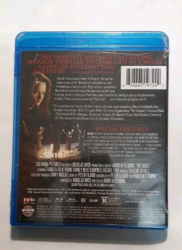 The Craft (Blu-ray, 1996) Collector's Edition 826663197242 | eBay