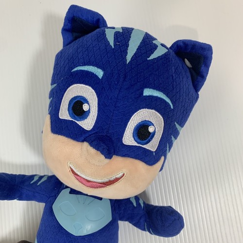 PJ Masks Sing and Talk Catboy Plush LARGE 15cm Toy Lights Up Talks ...