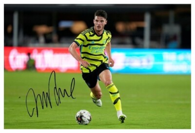 DECLAN RICE (2) ARSENAL LONDON 2023/24 - NEW - 6x4 Signed Autograph ...