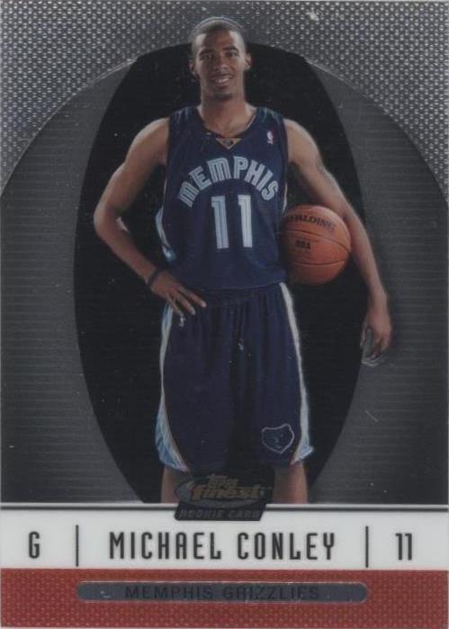 2006-07 Topps Finest - 2007-08 Rookie Mike Conley #104 /539 (RC) for ...