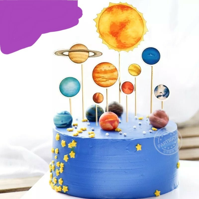 Solar System Cake Topper